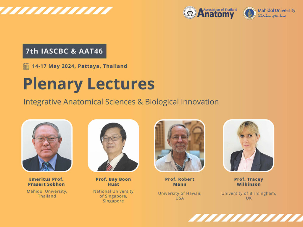 Keynote Speakers – Anatomy Association of Thailand สมาคมกายวิภาคศาสตร์ ...