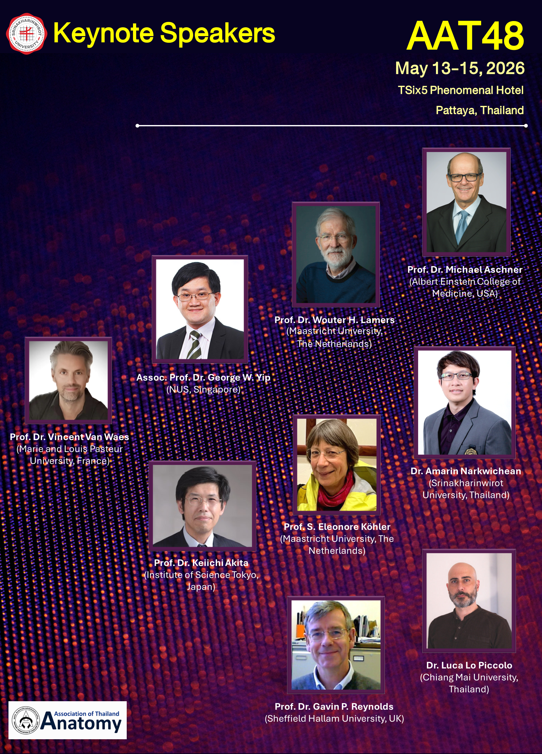 Keynote Speakers – Anatomy Association of Thailand สมาคมกายวิภาคศาสตร์ ...